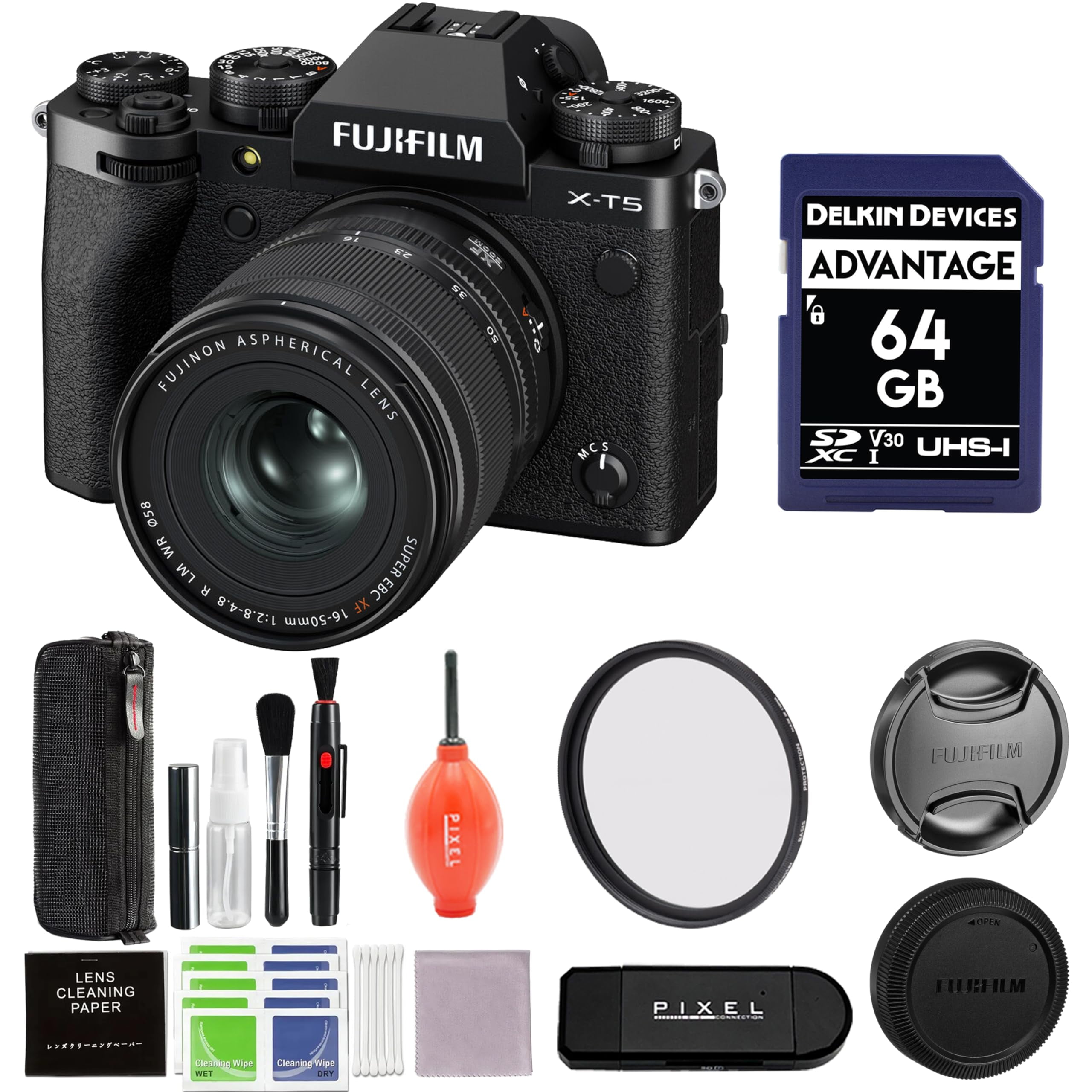 Fujifilm X-T5 Mirrorless Camera with XF 16-50mm f/2.8-4.8 Lens Black ...