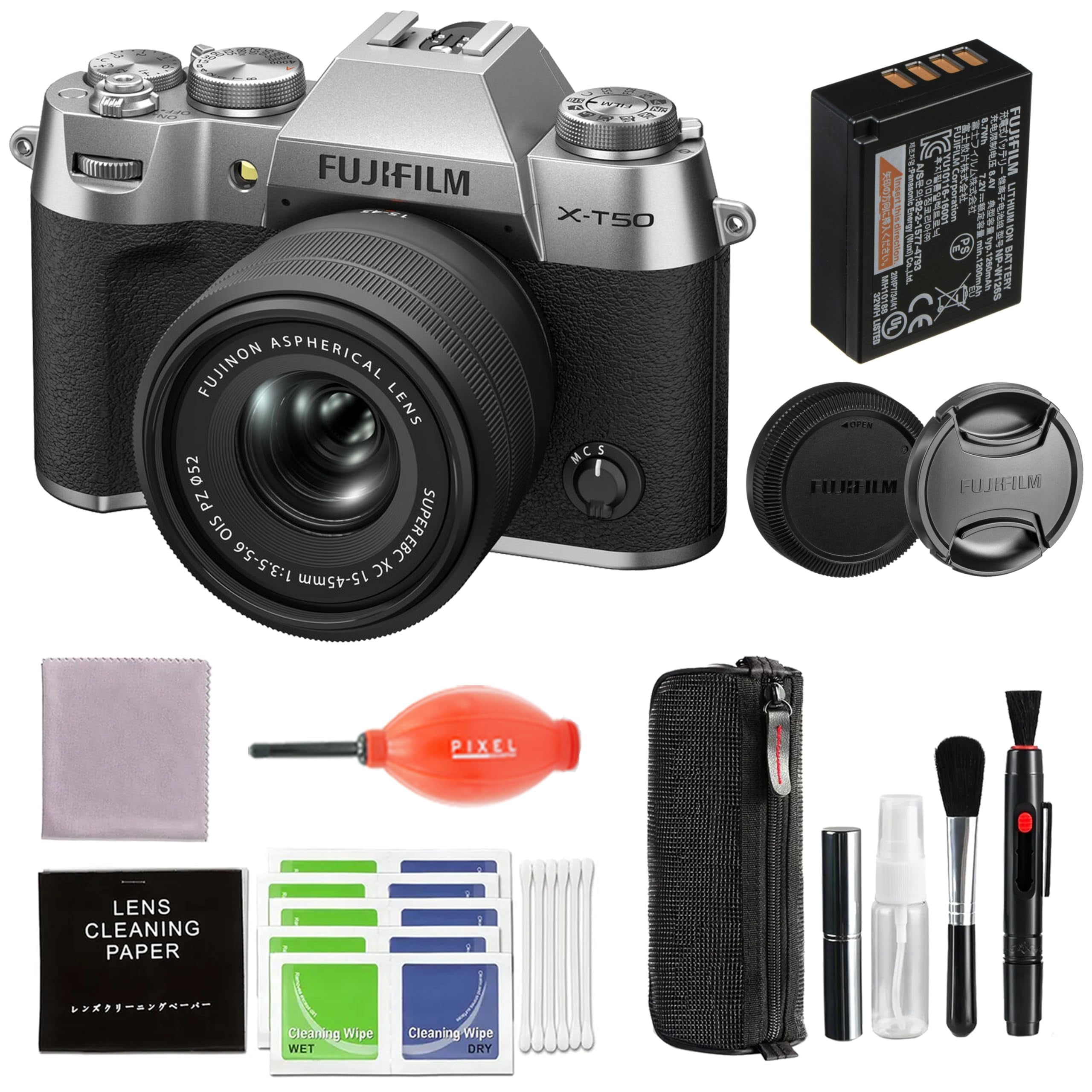 Fujifilm X-T50 Mirrorless Digital Camera XC15-45mmF3.5-5.6 OIS PZ Lens ...