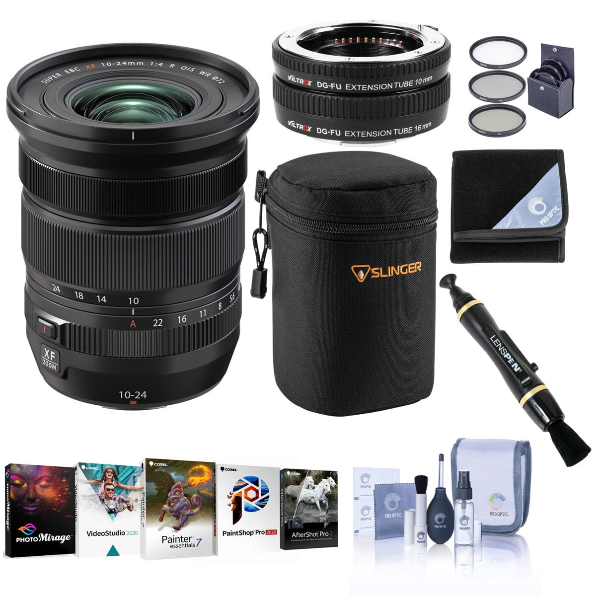 Fujifilm XF 10-24mm f/4 R OIS WR Lens, Bundle with Viltrox DG-FU Tube ...