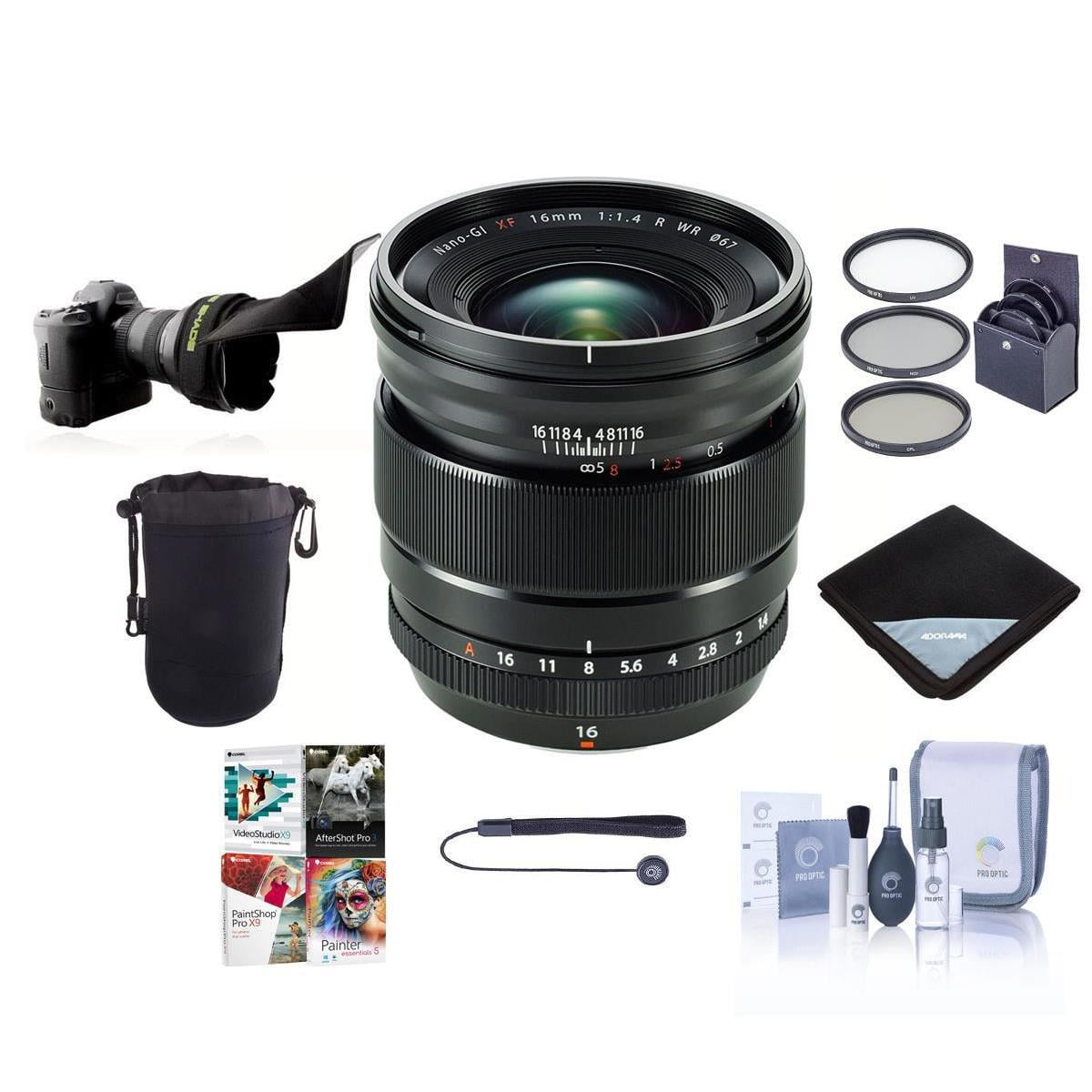 Fujifilm XF 16-55mm f/2.8 R LM WR Lens, Bundle with ProOptic 77mm ...