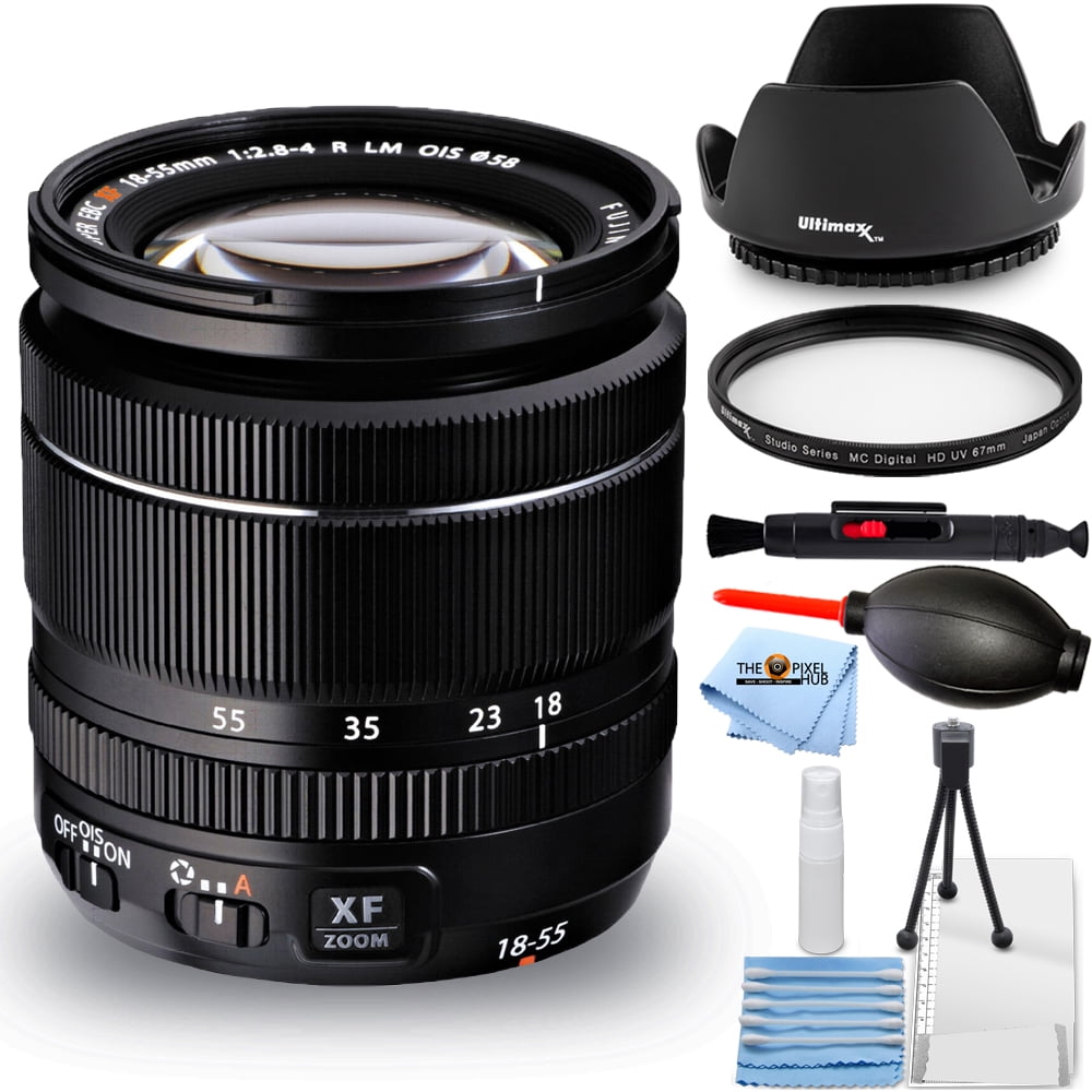 Fujifilm XF 18-55mm f/2.8-4 R LM OIS Zoom Lens, UV Filter, Tulip Hood ...