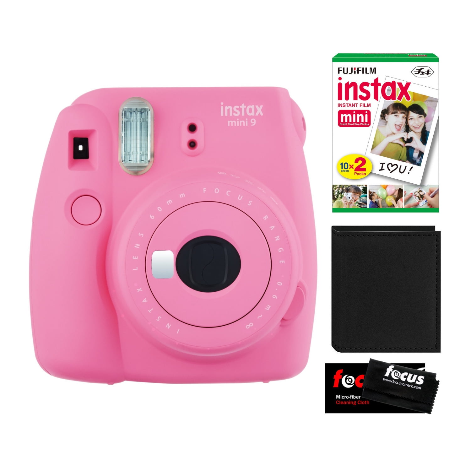 Fujifilm instax Mini 9 Instant Camera (Flamingo Pink) with Film Pack ...