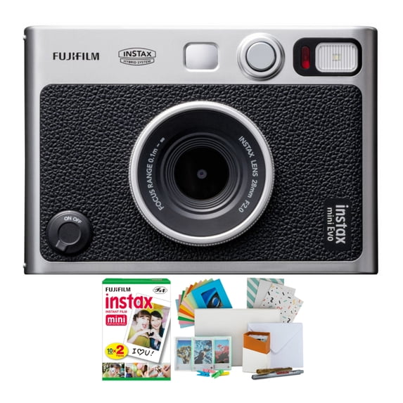 Fujifilm Instax Mini EVO Instant Camera, Prints Instant Photos, with 20 ...