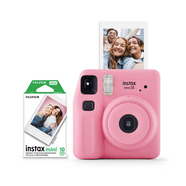 Free Shipping! Fujifilm Instax Mini 12 Camera Bundle, Clay White, with ...