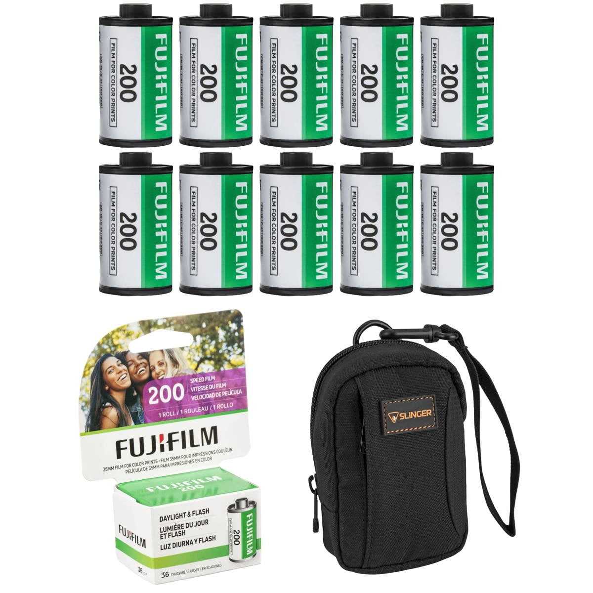 Fujifilm s5mm Color Negative Roll Film, 200 ISO, 36 Exposures (10 Pack ...