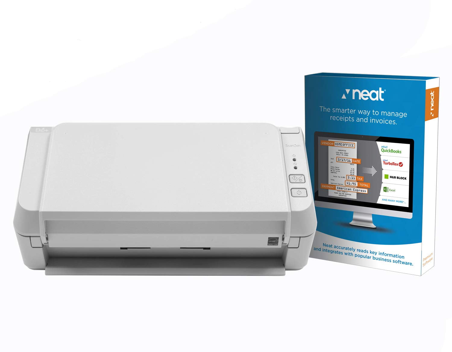 Fujitsu ScanZen Eko Powered with Neat Premium Software - Walmart.com