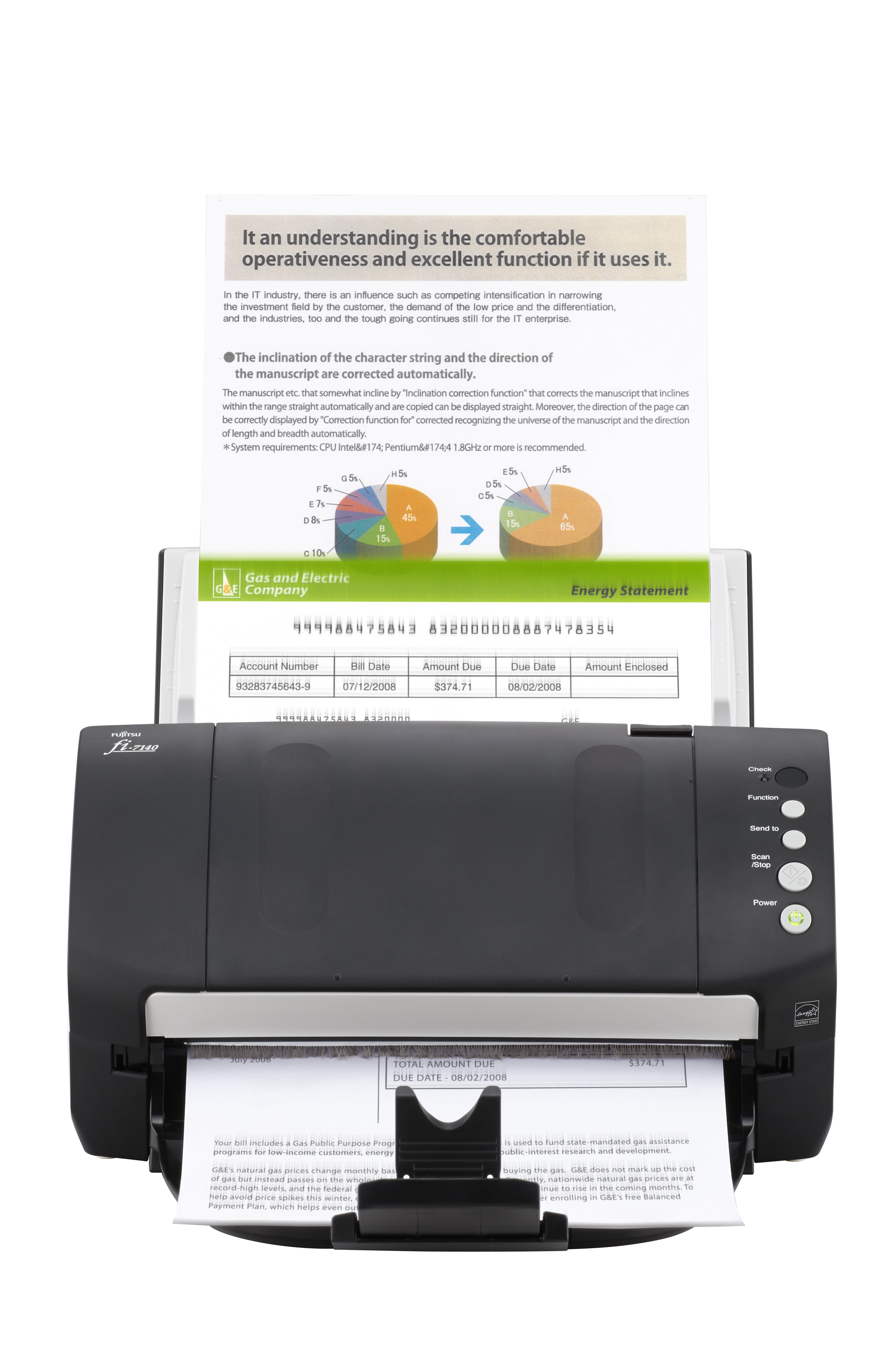 Fujitsu fi-7140 General Office Desktop Color Duplex Document Scanner ...