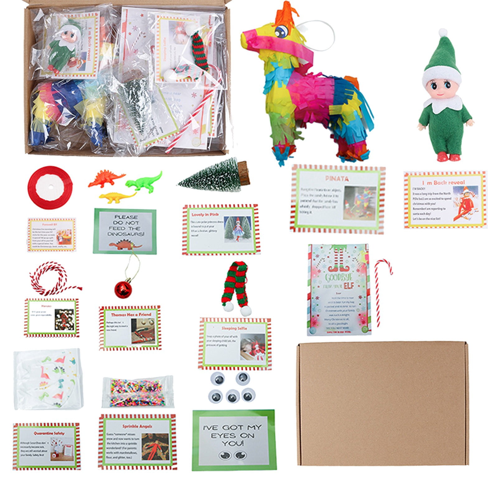 Fukaraa Elf Kit Countdown 2024 Christmas Advent Calendar Fun Cool Props ...