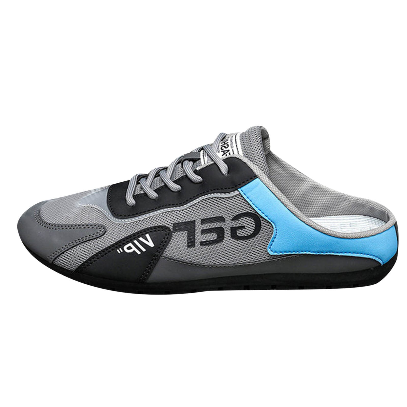 Fukaraa Men's Breathable Hiking Slippers Mesh Lightweight Half Cap Toe ...