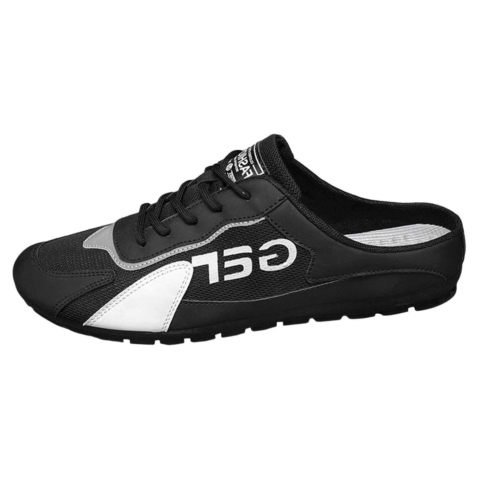 Fukaraa Men's Breathable Hiking Slippers Mesh Lightweight Half Cap Toe ...