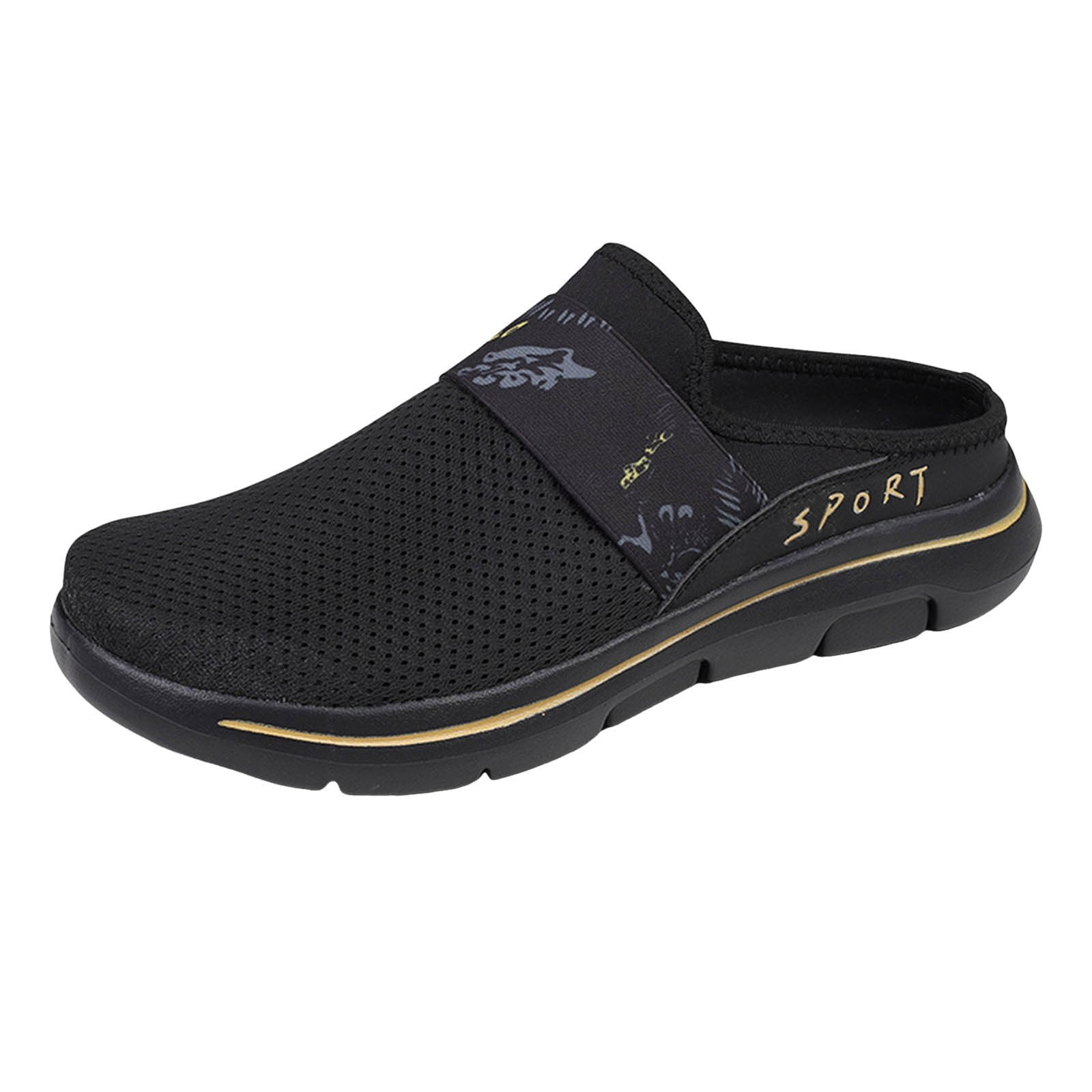 Fukaraa Men's Zero Drop Athletic Sandals Lightweight Non-Slip Arch ...