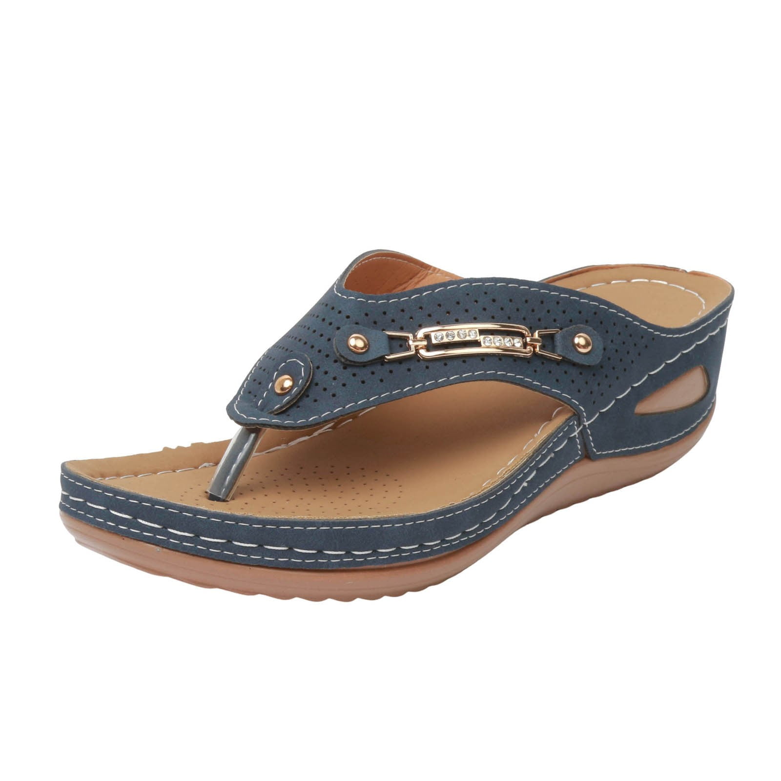 Fukaraa Waterproof Thong Sandals Women Arch Support Slip On Flip Flops ...