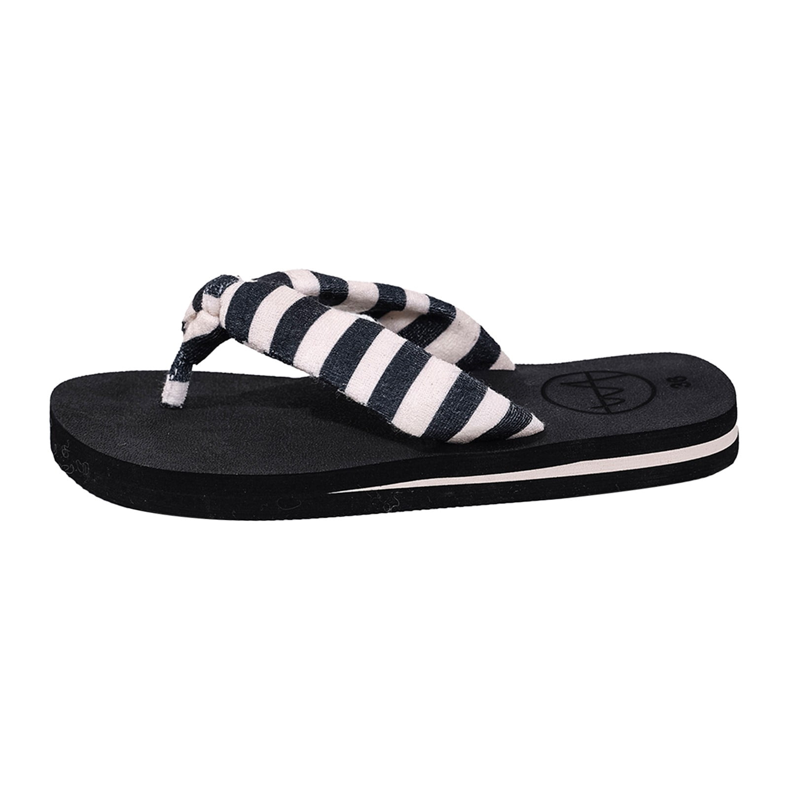 Fukaraa Women's Yoga Mat Flip Flops Non-Slip Beach Sandals Indoor ...