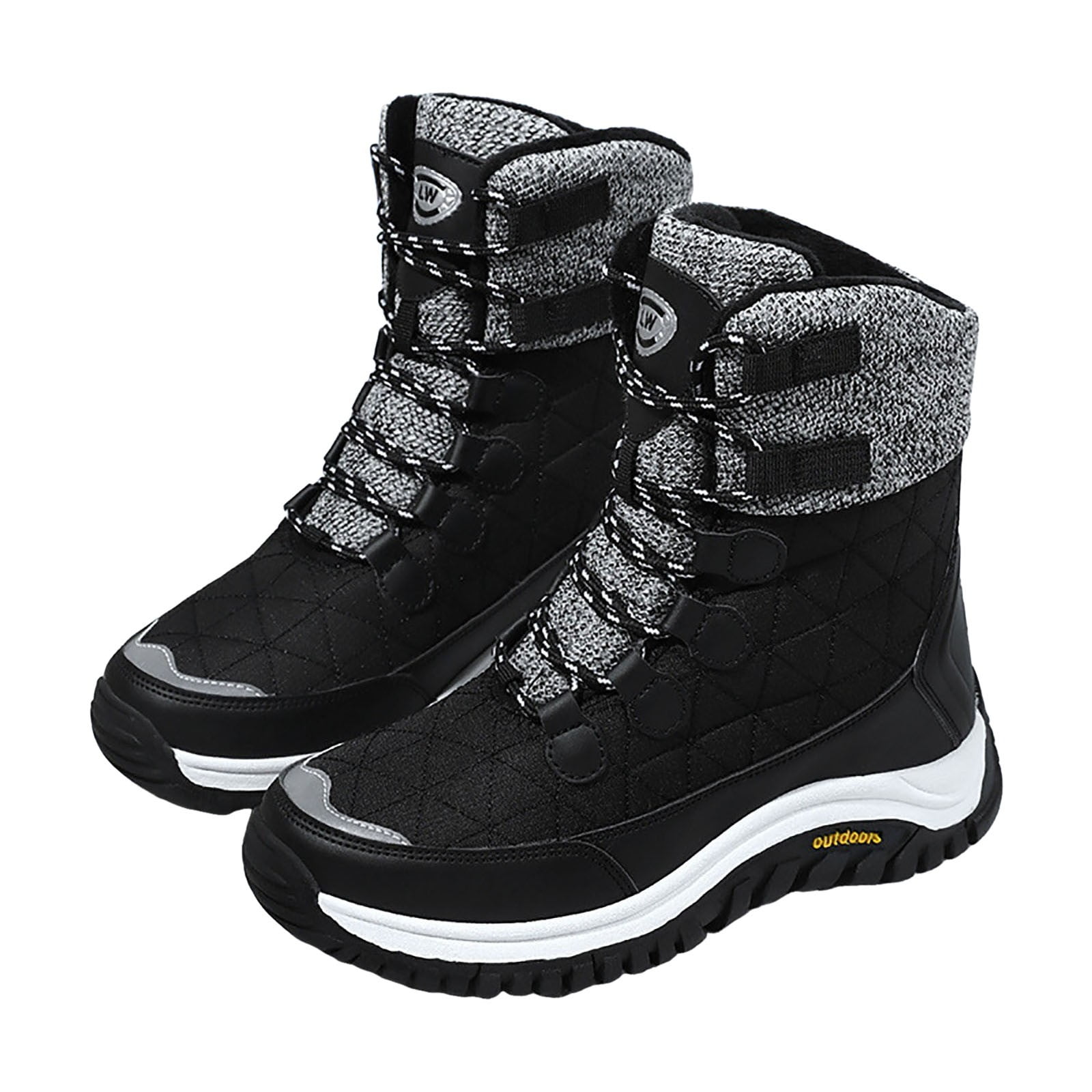 Fukaraa Womens Snow Boots Waterproof Outdoor Warm Cozy Anti-Slip Mid ...