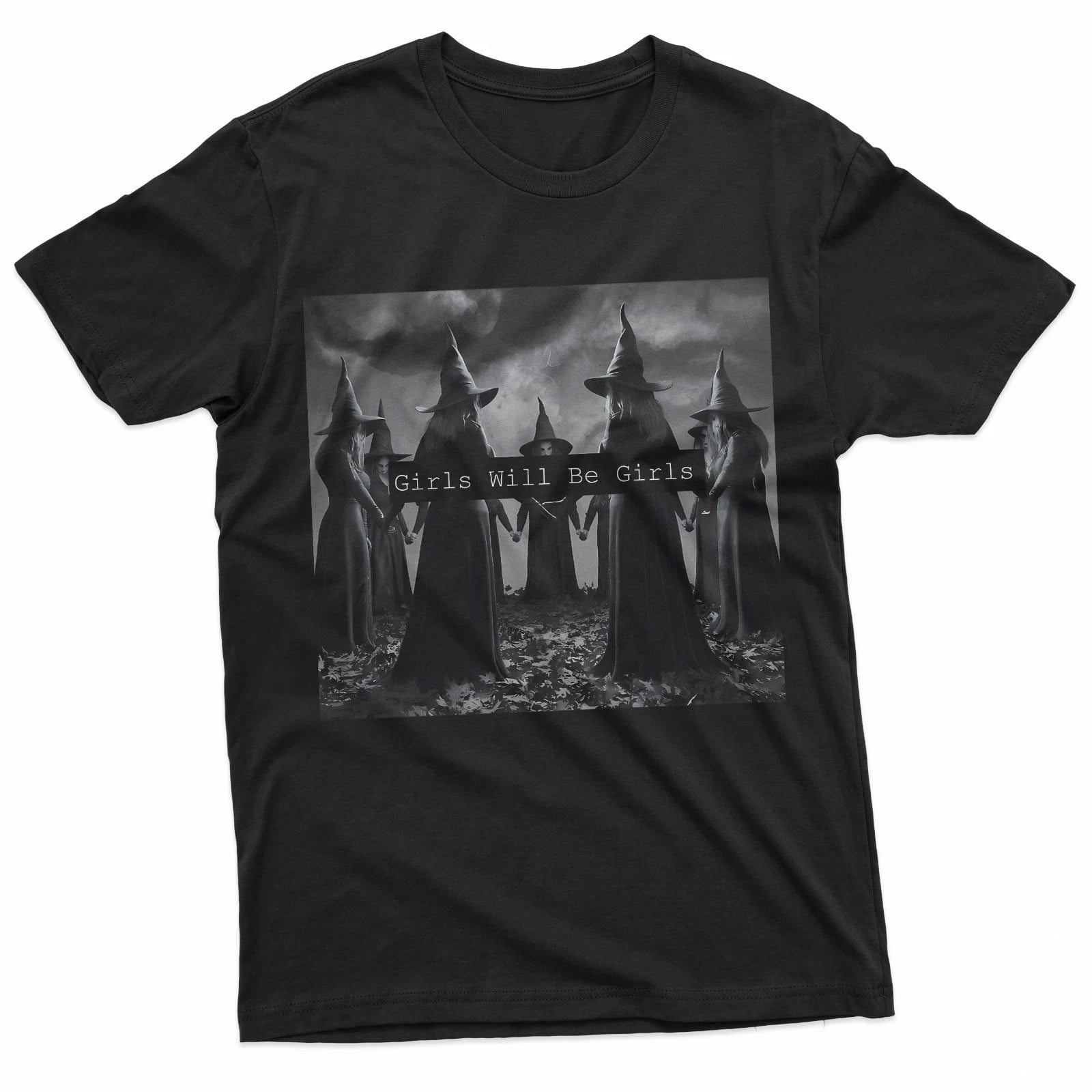 Fukika Girls Will Be Girls Gothic Witch Coven Halloween T-Shirt ...