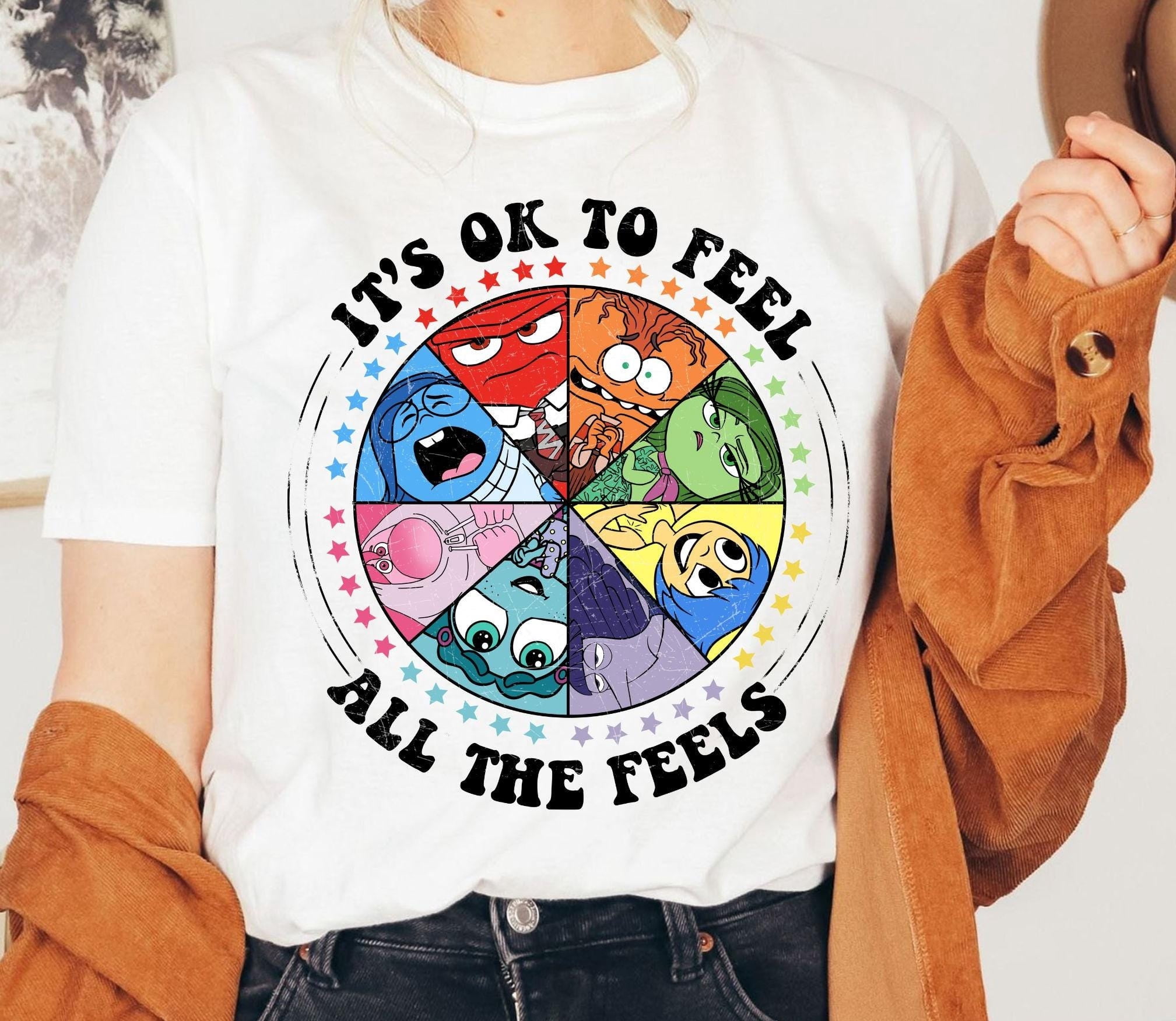 Fukika Inside Out 2 It's Okay To Feel All The Feels Shirt, Emotions ...