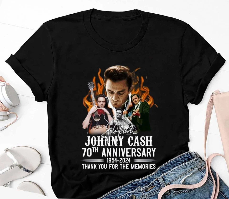 Fukika Johnny Tee Cash 70th Anniversary 1954-2024 Thank You For The ...