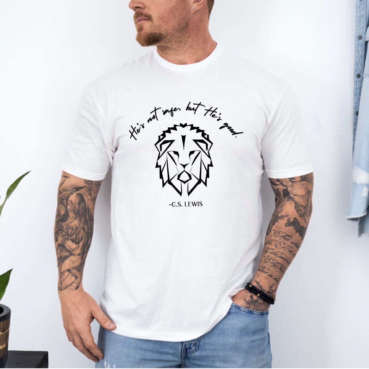 Fukika Narnia Series Aslan Lion Quote Unisex Tee, C S Lewis Shirt, The ...