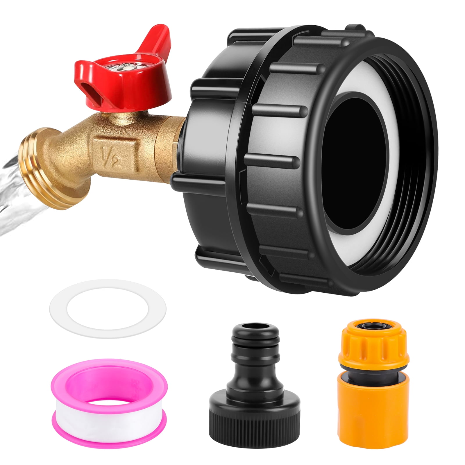 Fukushima IBC Tote Adapter, 275-330 Gallon IBC Tote Fittings IBC Tote ...