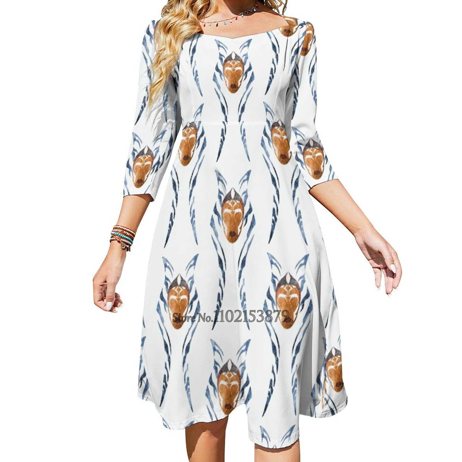 Fulcrum Back Lacing Backless Dress Square Neck Dress Sweetheart Knot ...