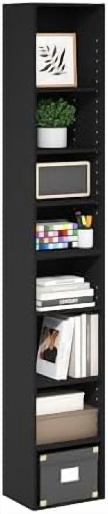 Fulda 3-Tier Space Saving Storage Shelf Bookcase, 8-Inch Width ...
