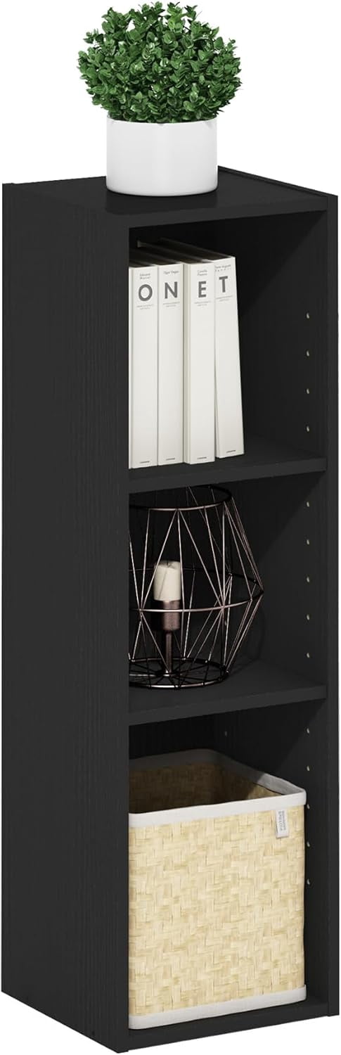 Fulda Book Shelf, 2-Tier Narrow Bookshelf, Bookcase with 10-in Width ...