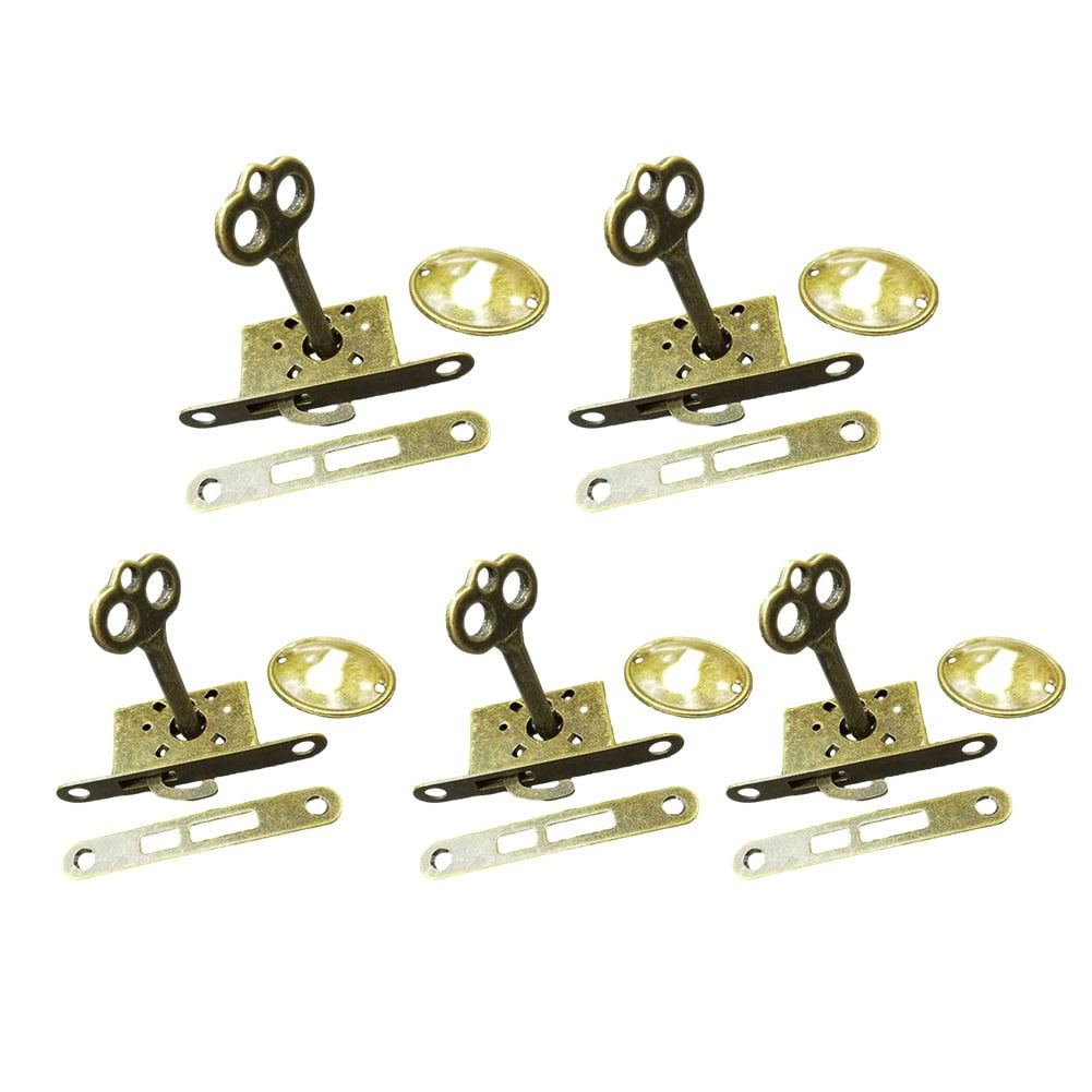 Fule 1/5pcs Antique Furniture Lock Drawer Lock Hook Lock Sliding Door ...