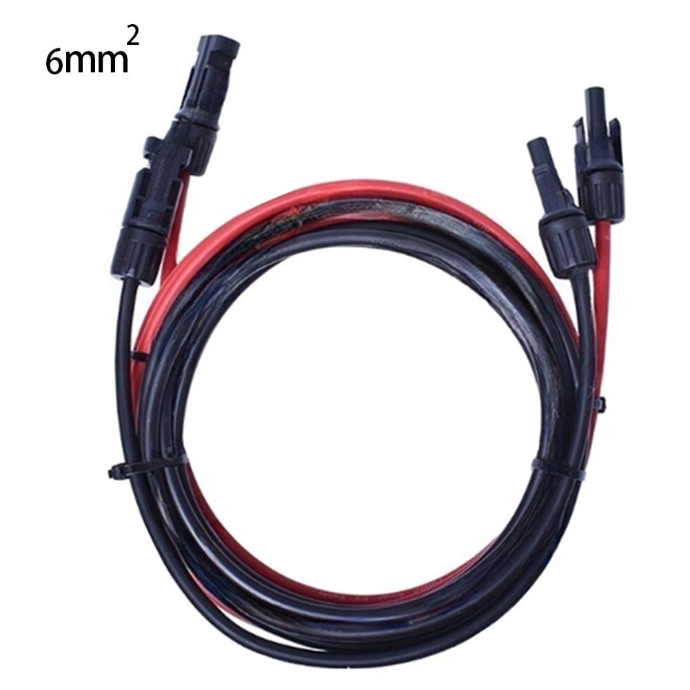 Fule 1 pairs Solar Panel Extension Cable Wire 6 mm² with Solar for PV ...