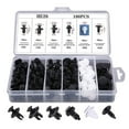 Fule 100 Pcs Fender Liner Fastener Rivet Push Clips Retainer 6 Size ...