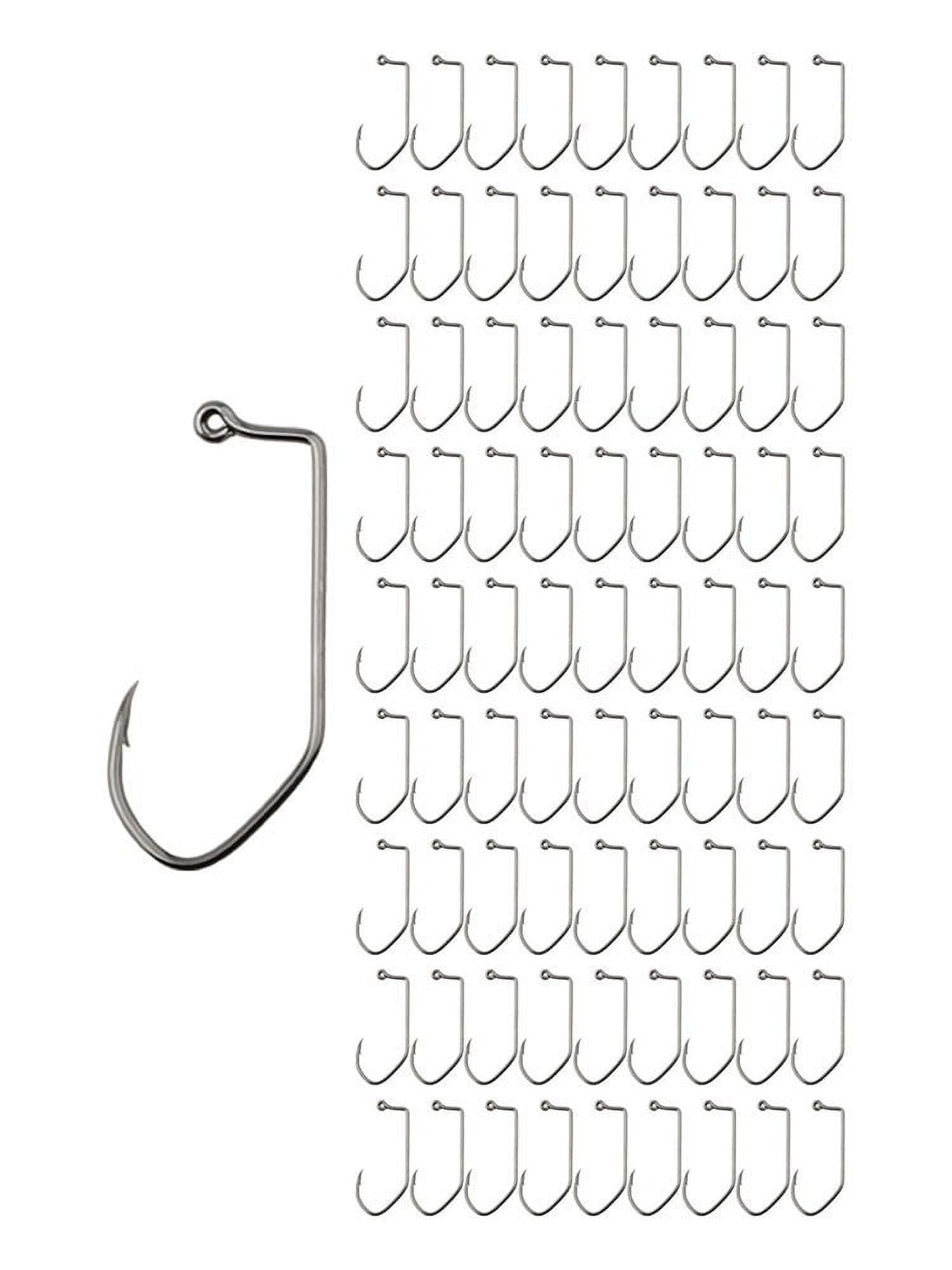 Fule 100pcs V Bend 90 Degree Aberdeen Offset Jig Fly Tying Strong Wire ...