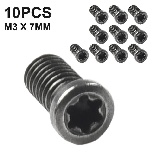 Fule 10PCS Torx Screws M2 M2.5 M3 M3.5 M5 For Replacing Carbide Inserts CNC Lathe Tools Machine ...