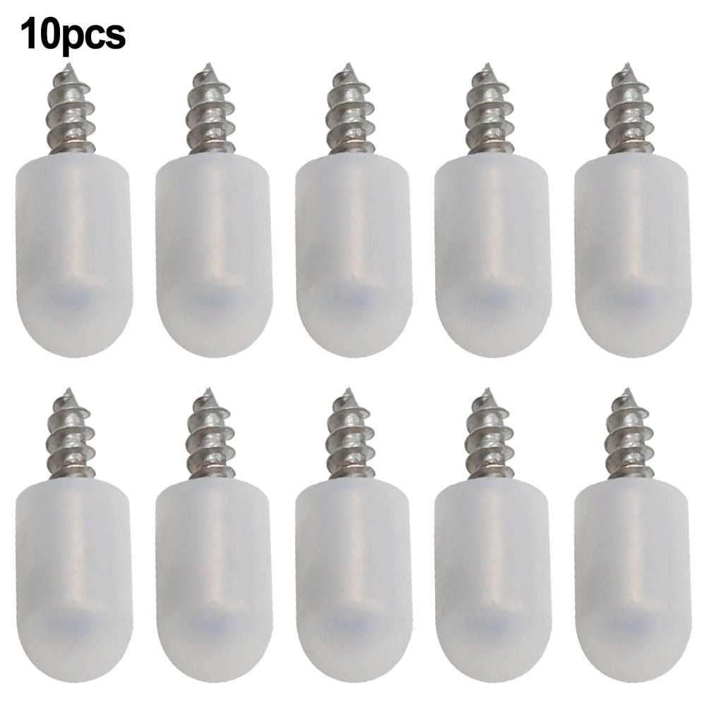 Fule 10pc Self-tapping Screws Cabinet Bracket Laminate Support Glass ...
