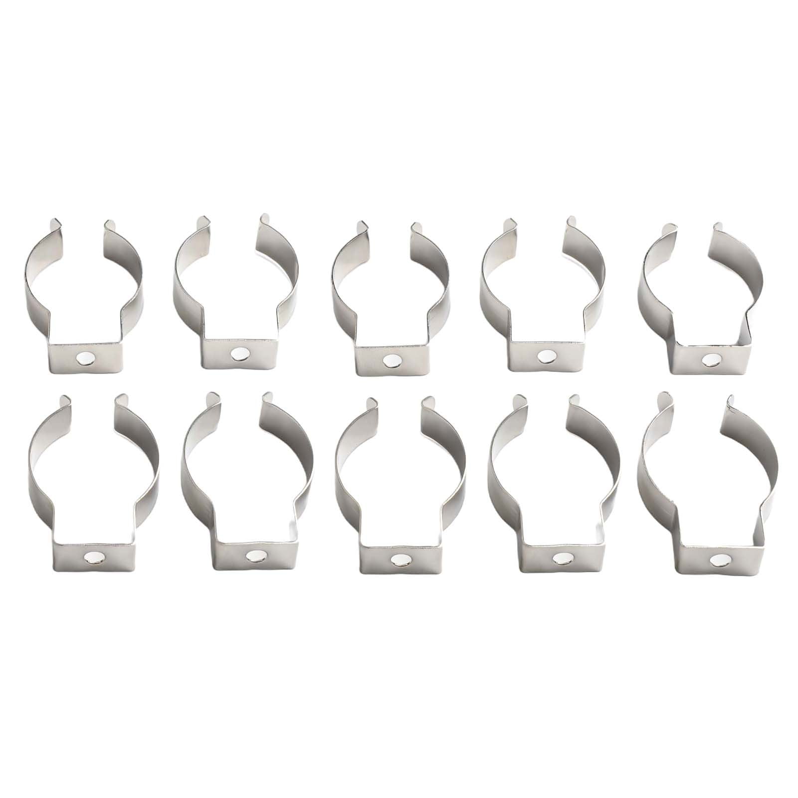 Fule 10pcs Spring Terry Clips Clamp Tool Clips Snap Shed Open / Closed ...