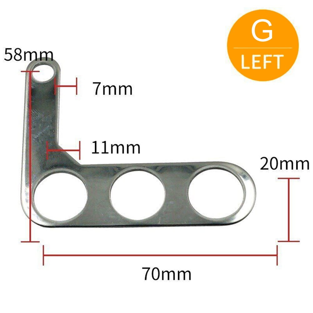 Fule 16MM Stainless Steel LED Motorcycle Switch Bracket Handlebar ...
