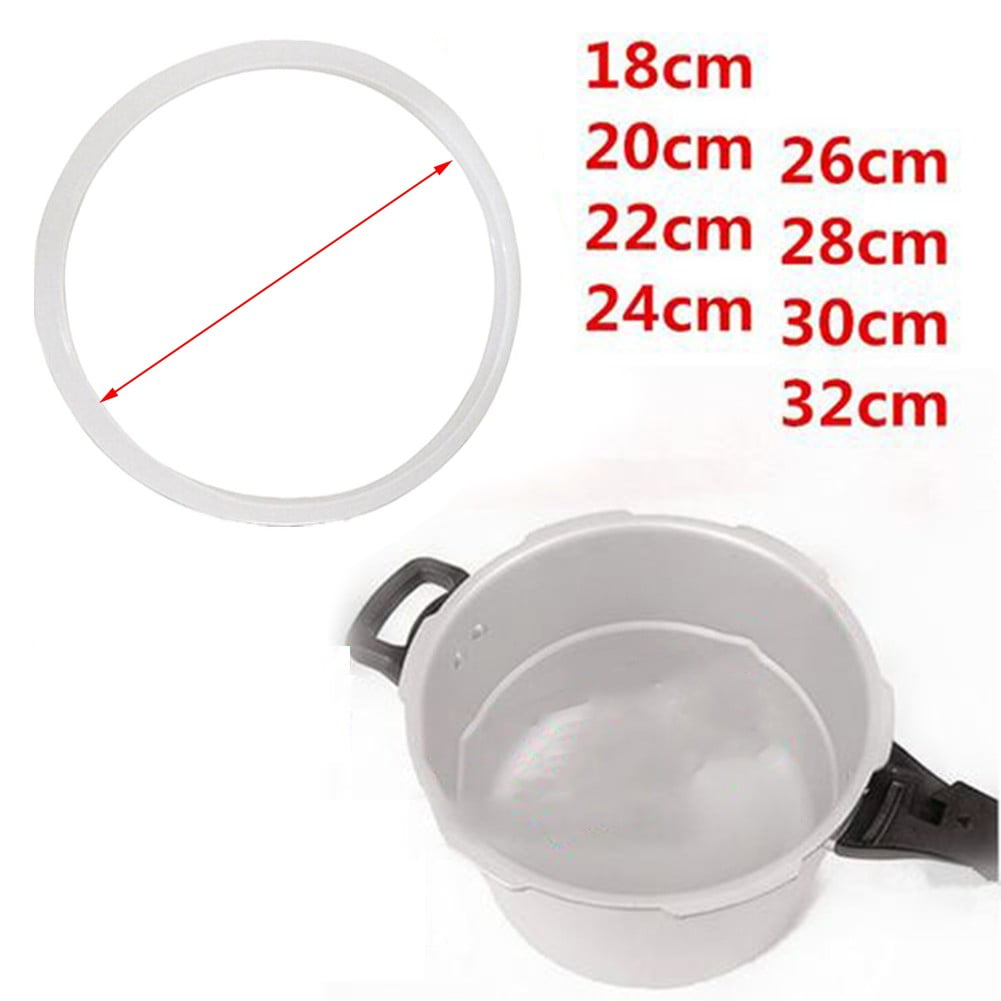 Fule 18-32cm Silicone Home Pressure Cooker Seal Ring Rubber Clear ...