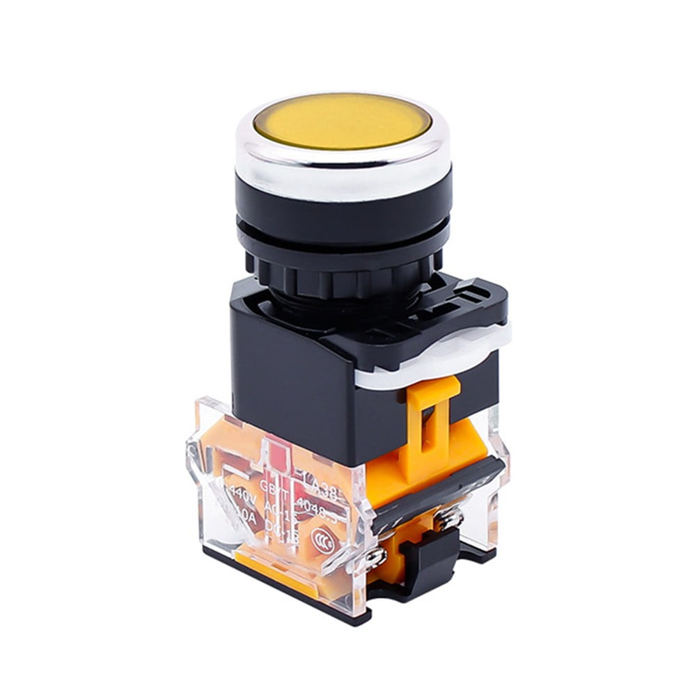Fule 1PC 22mm Momentary Push Button Switch Push Type LA38-11 1NO 1NC Switch - Walmart.com