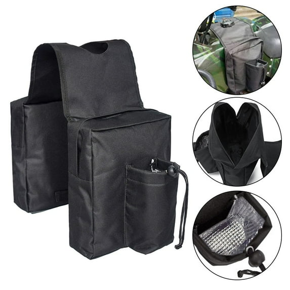 Fule 1pc ATV Tank Bag Saddlebag Mobile Fuel Tank Cup Holder For Polaris Dirt Bike Ski-Doo ...