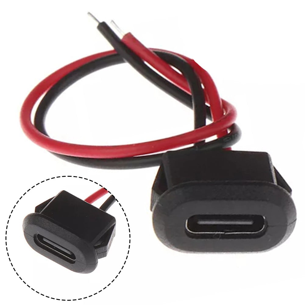 Fule 2.0 USB Female Base 2P Direct Pressure Buckle Welding Wire Socket ...