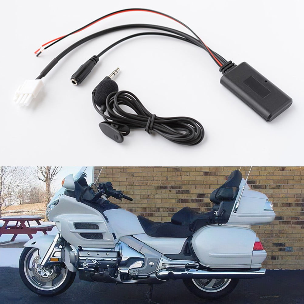 Fule 3 Pin AUX Audio Cables Adaptor For Honda Gold Wing GL1800 5-12V ...