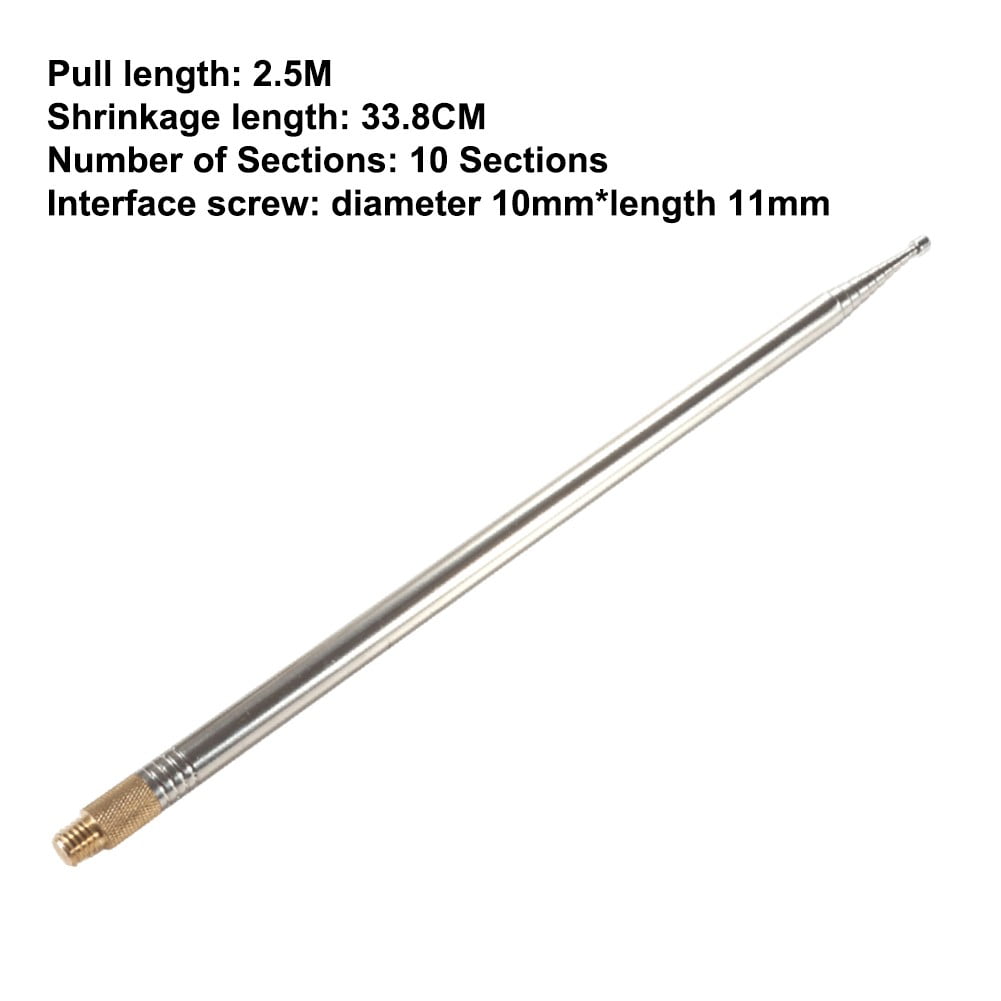 Fule 304 stainless steel 2.5m whip antenna for pac12 JPC7 portable ...