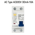 Fule 30mA -10A Circuit Breaker MCB RCCB RCD Type A/AC RCBO 220V AC ...