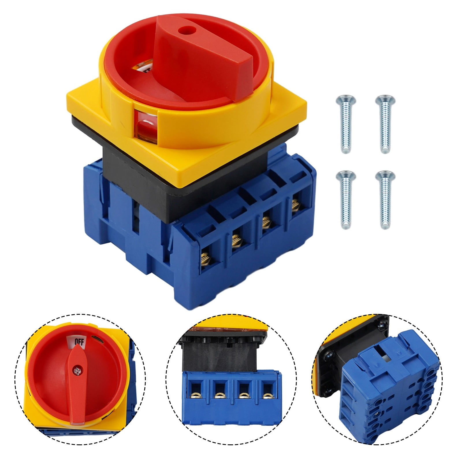 Fule 3P 4P 25A 32A 40A 63A AC Isolating Switch Disconnecting Switch AC ...