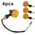 Fule 4Pcs Motorcycle Flasher Turn Signals Light Amber Indicator 12V ...