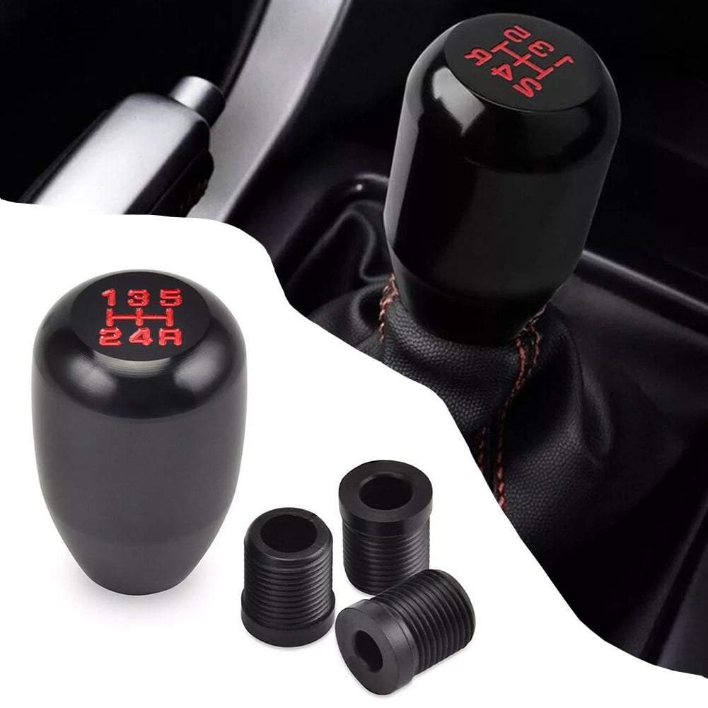 Fule 5 Speed Car Gear Shifter Knob Manual Automatic Alloy Gear Shift ...