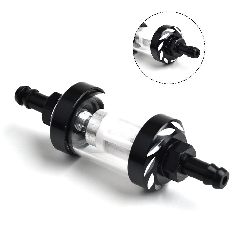 Fule 8mm 5/16\" Universal Washable Fuel Filter Motorcycle Inline Petrol ...