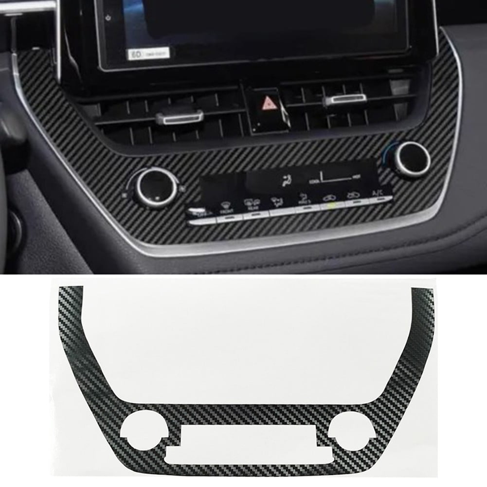 Fule AC Button Control Frame Carbon Fiber Stickers For Toyota for ...