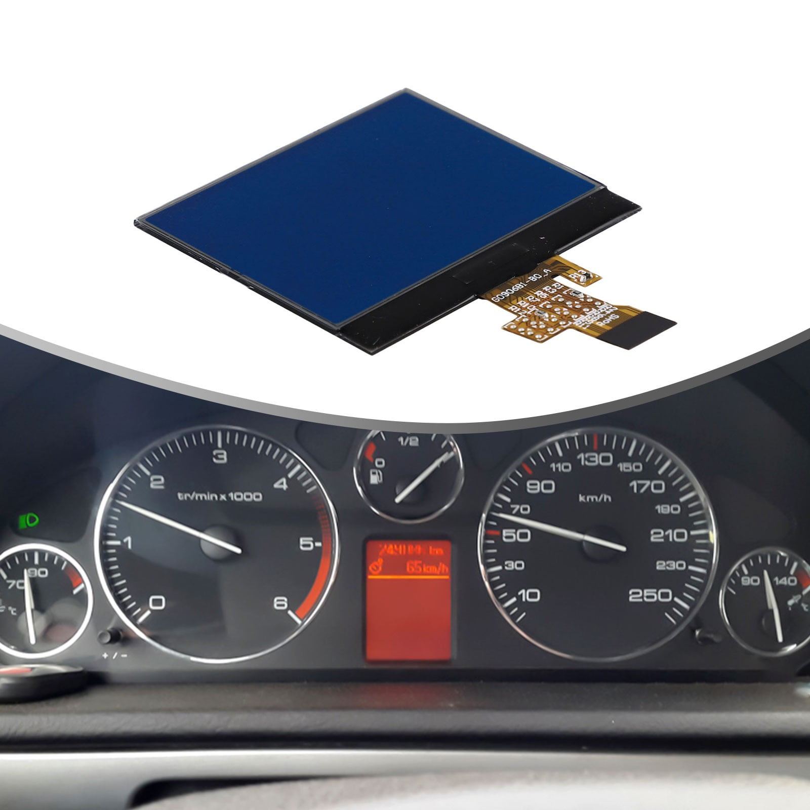 Fule Car LCD FOR 407 SW DISPLAY SPEEDOMETER INSTRUMENT CLUSTER FPC ...