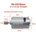 Fule Children Electric Car Motor 550 RS390 RS380 12V 6V DL555 24V 10 ...