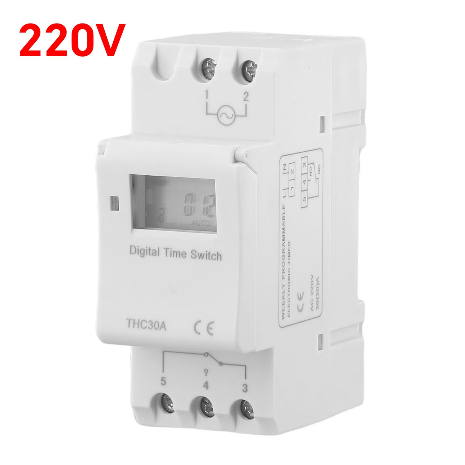 Fule Digital THC30A Electronic Time Switch Programmable Electronic Time ...