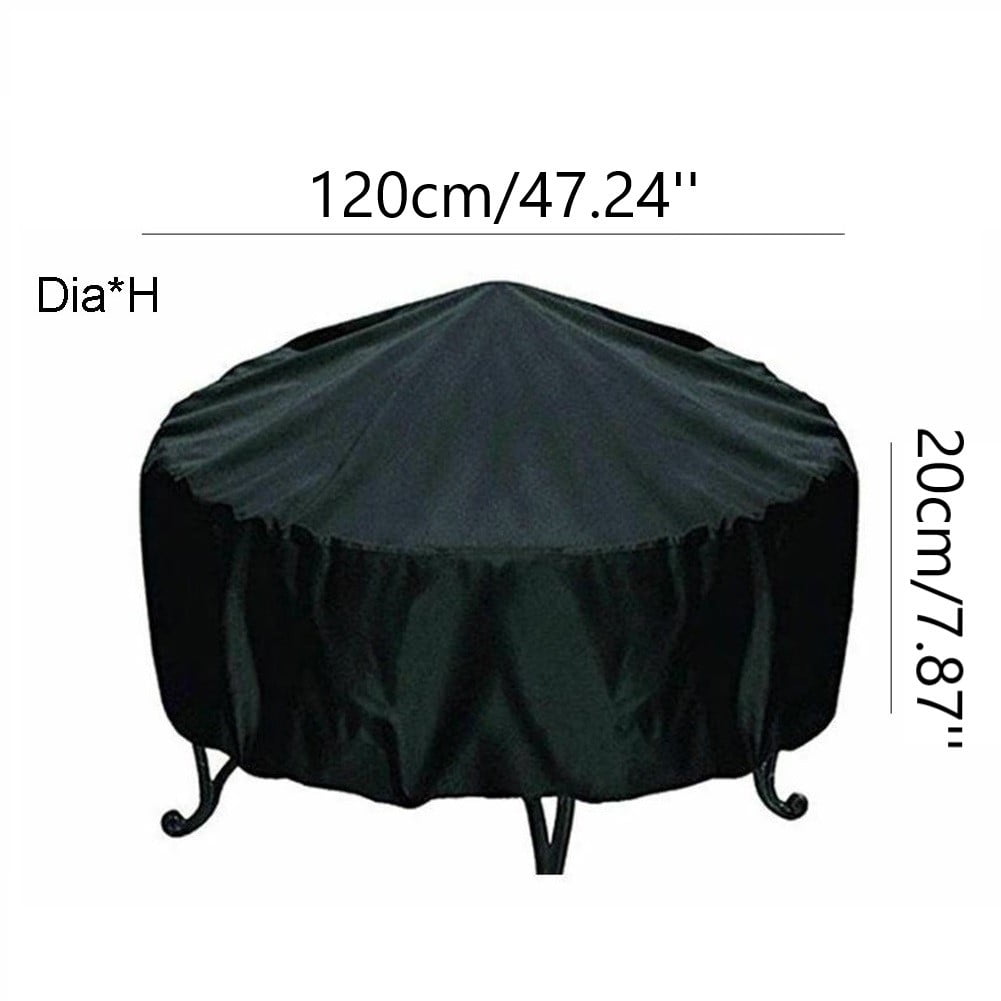 Fule Fire Pit Cover 47 Inch, Round Fire Bowl Cover Heavy Duty ...